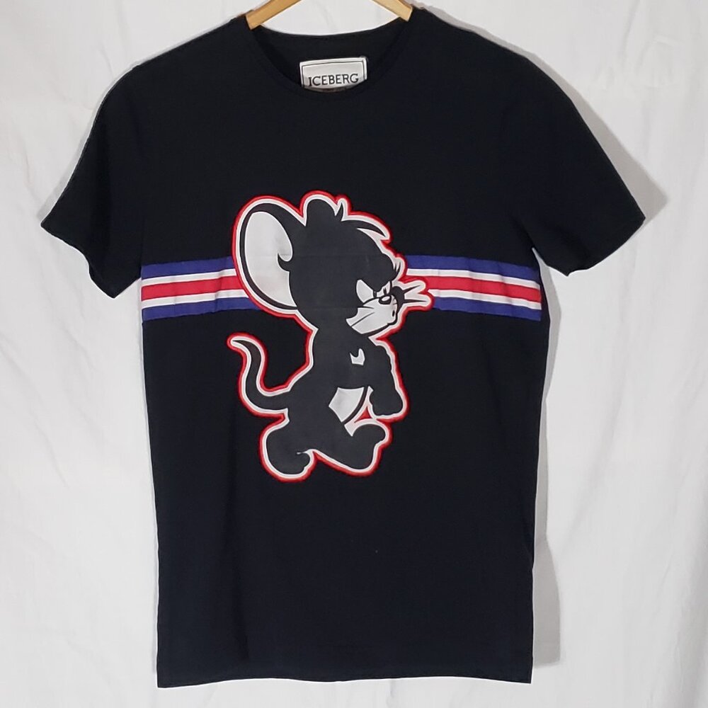 Rare! Iceberg Since 1974 Jerry Mouse Ss Crewneck Shir… - Gem
